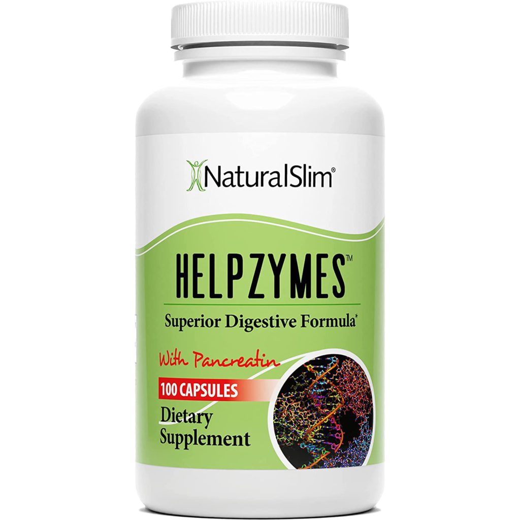 NaturalSlim. Helpzymes Superior Digestive Formula con Pancreatina - 100 ...