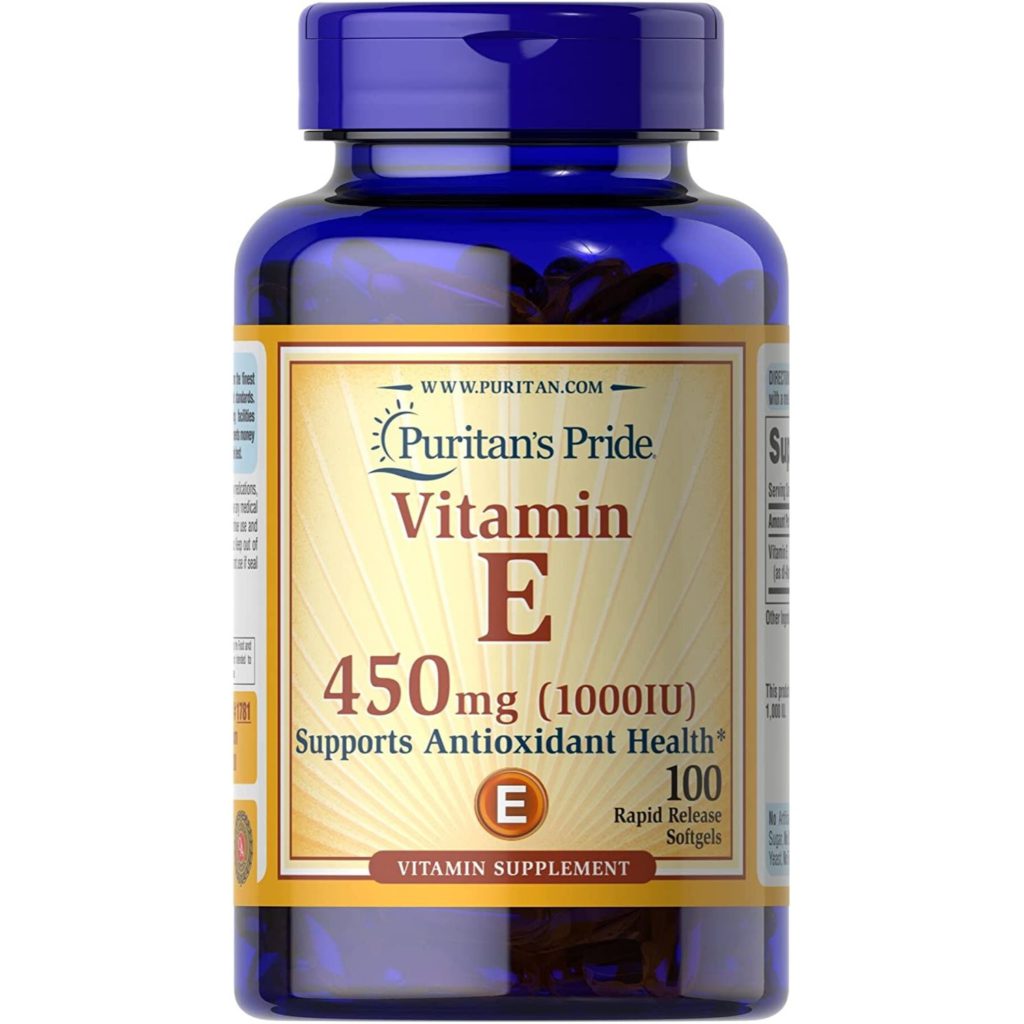 Puritan's Pride. Vitamina E 1,000 UI (450 mg) Dl-Alfa Tocoferol - 100 ...