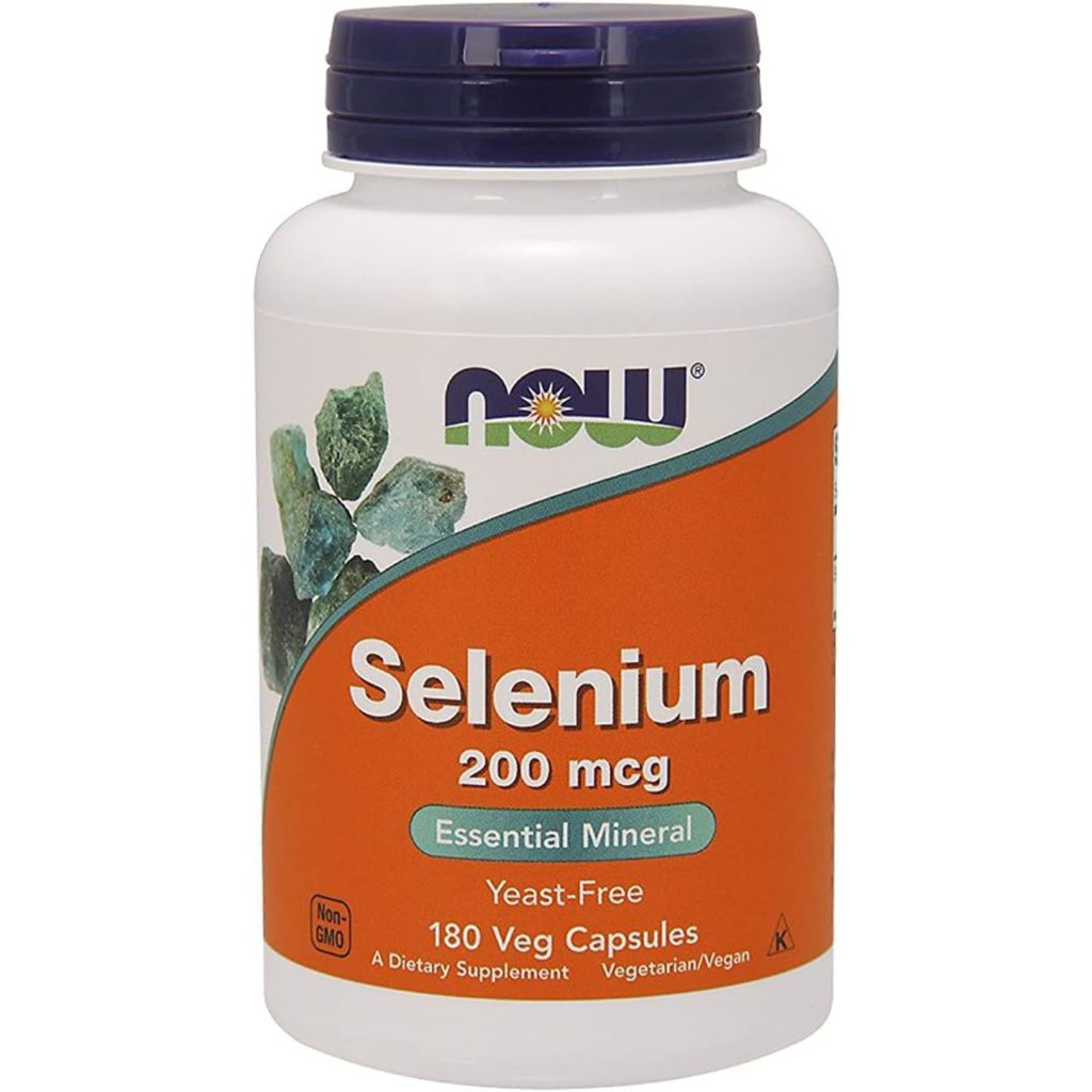 Now. Selenio 200 mcg (Selenomethionine) - 180 cápsulas - Vitaminas y Mas