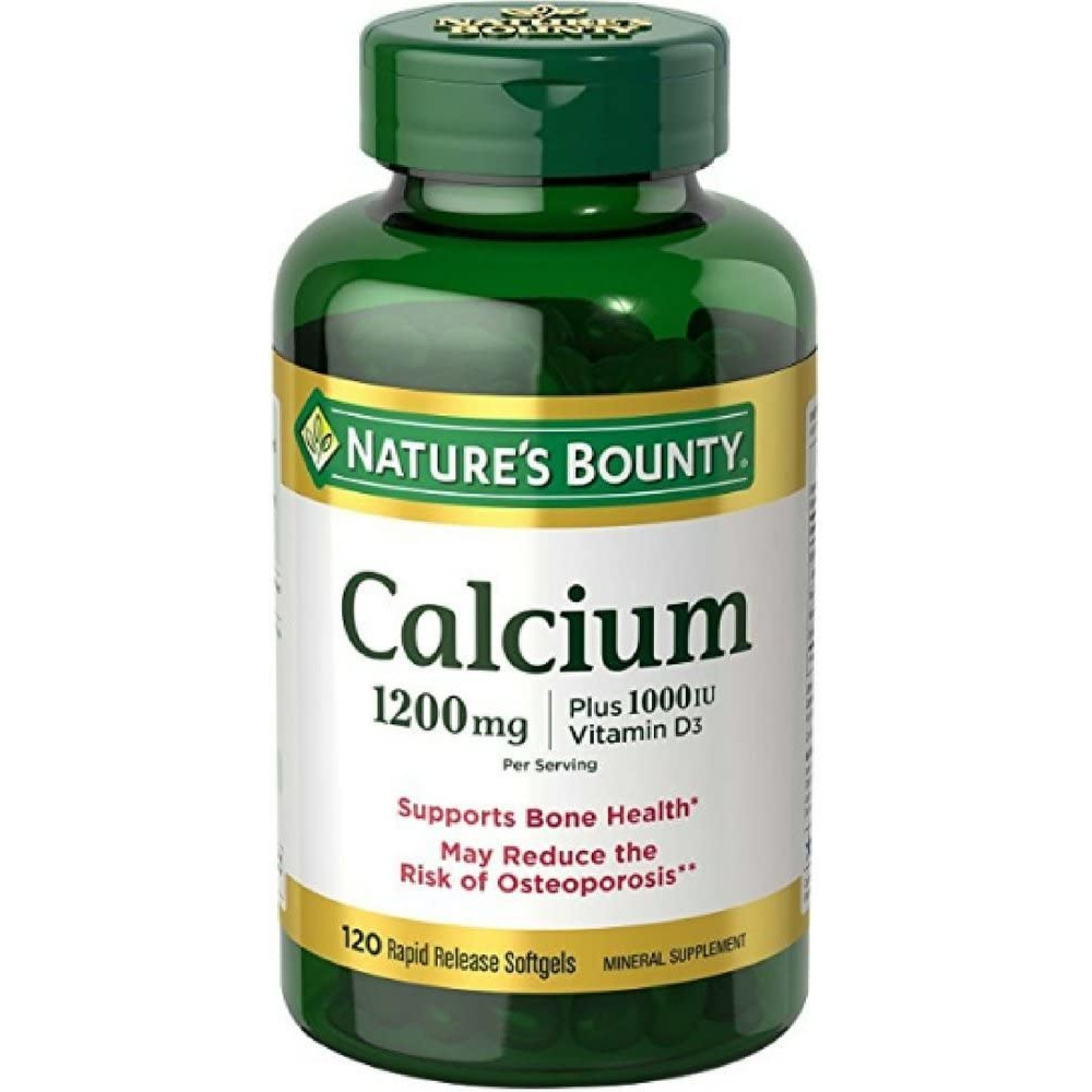 Nature´s Bounty. Calcio 1,200 mg + Vitamina D3 1,000 IU por cada 2 ...